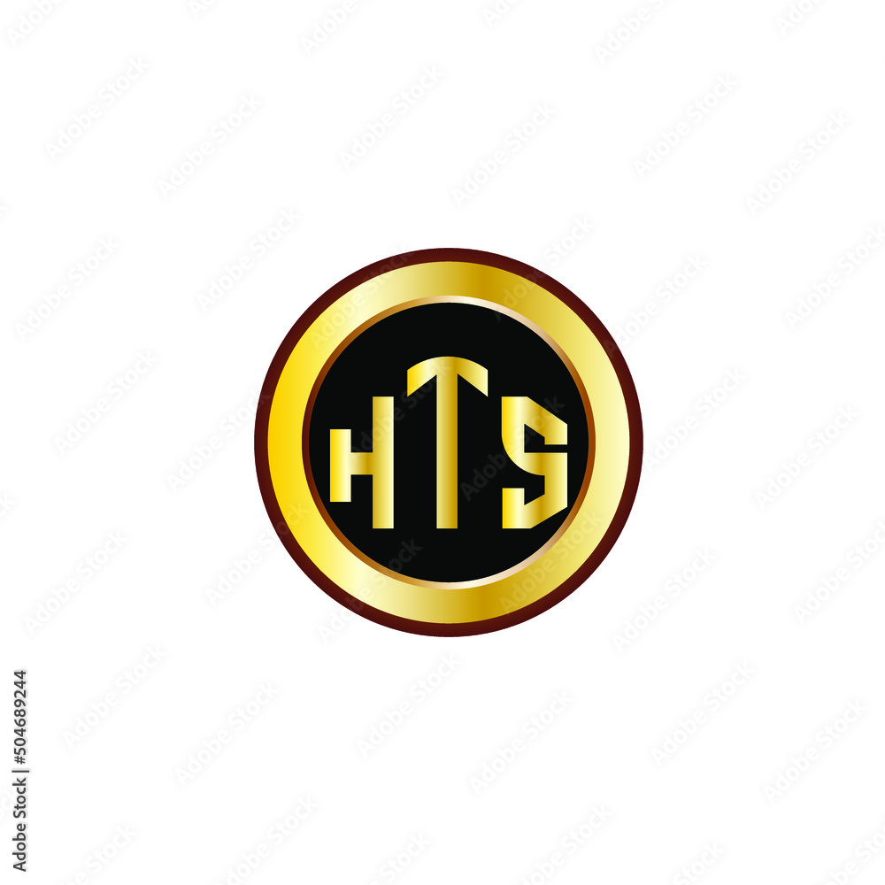 HTS letter circle logo design. HTS letter logo design with black ... HTS letter circle logo design. HTS letter logo design with black ...