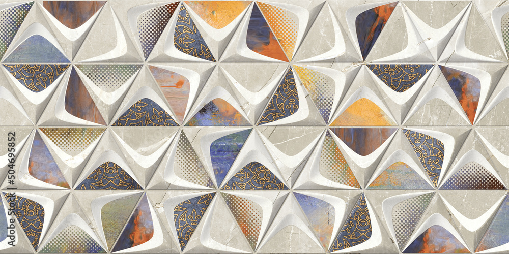Multicolor Digital Wall Tile Decor For interior Home or Ceramic wall ...