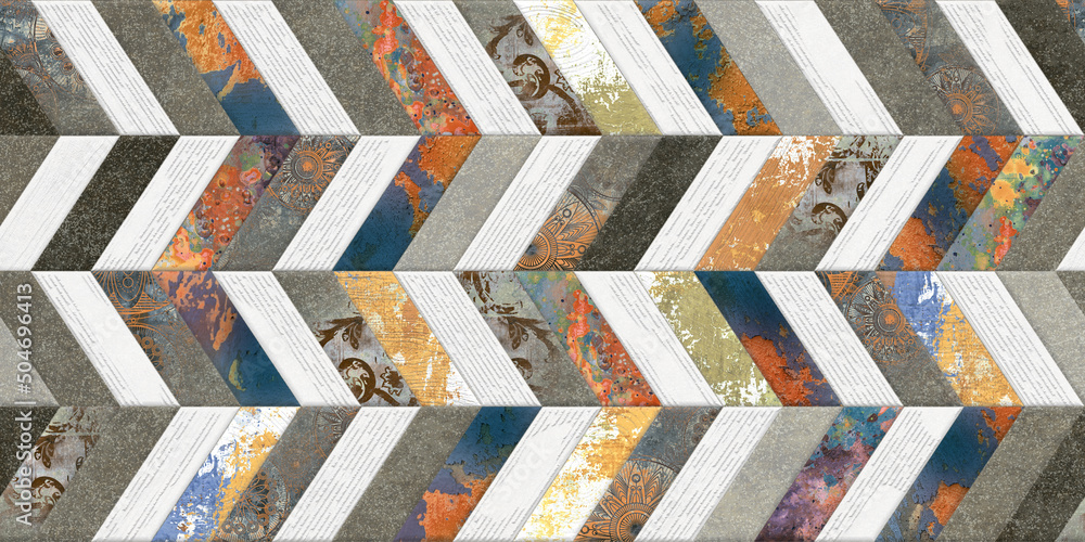 Multicolor Digital Wall Tile Decor For interior Home or Ceramic wall ...