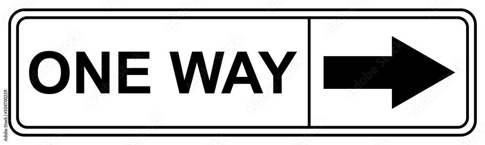 One way caution icon, safety health button, covid virus warning vector ...