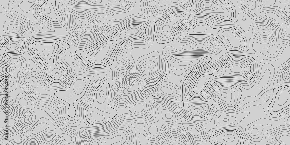 Topographic map lines background. Abstract vector illustration. Contour ...