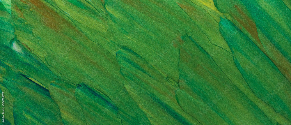 Texture of green paint with glitter. Abstract earth color background ...