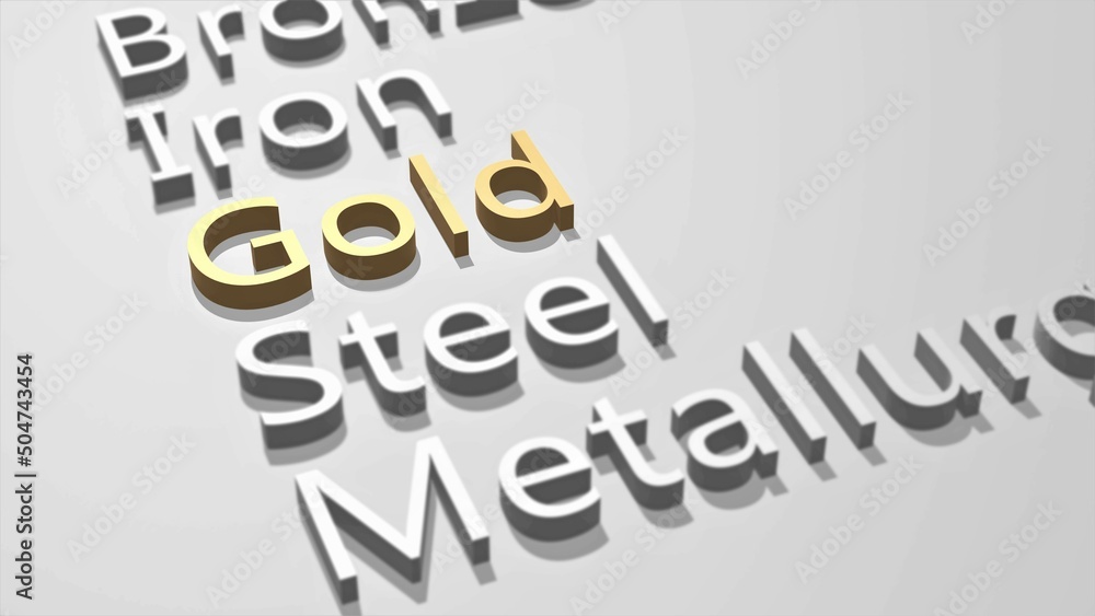 Precious metals gold with blurred background.Gold concept among various ...