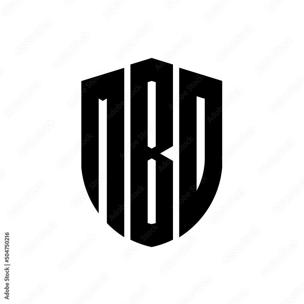 MBO letter logo design. MBO modern letter logo with black background ...