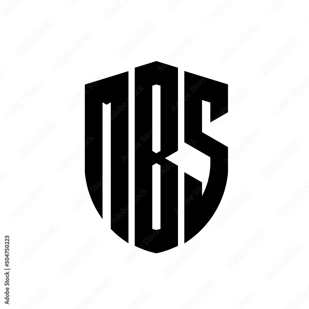 MBS letter logo design. MBS modern letter logo with black background. MBS creative letter logo ...