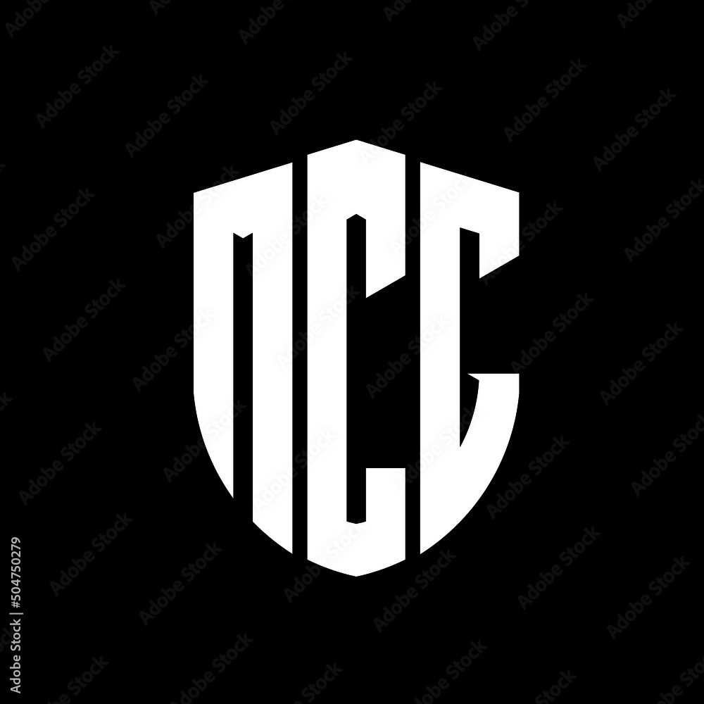 MCG letter logo design. MCG modern letter logo with black background ...