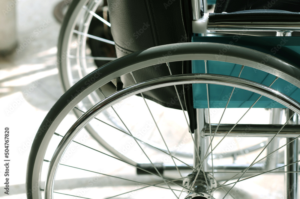 Wheelchair for patients. who can't walk or a sick person who is ...