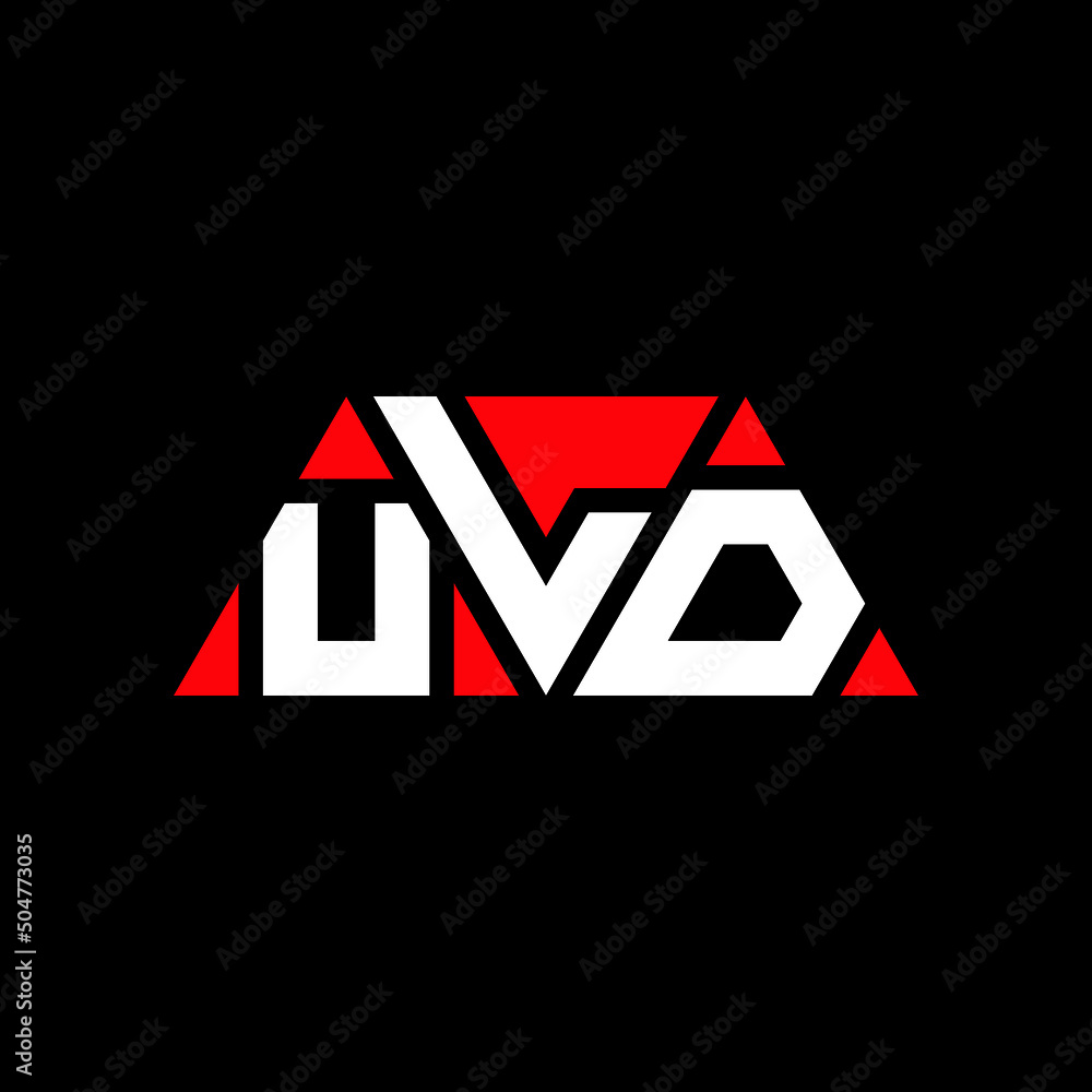 ULD triangle letter logo design with triangle shape. ULD triangle logo ...
