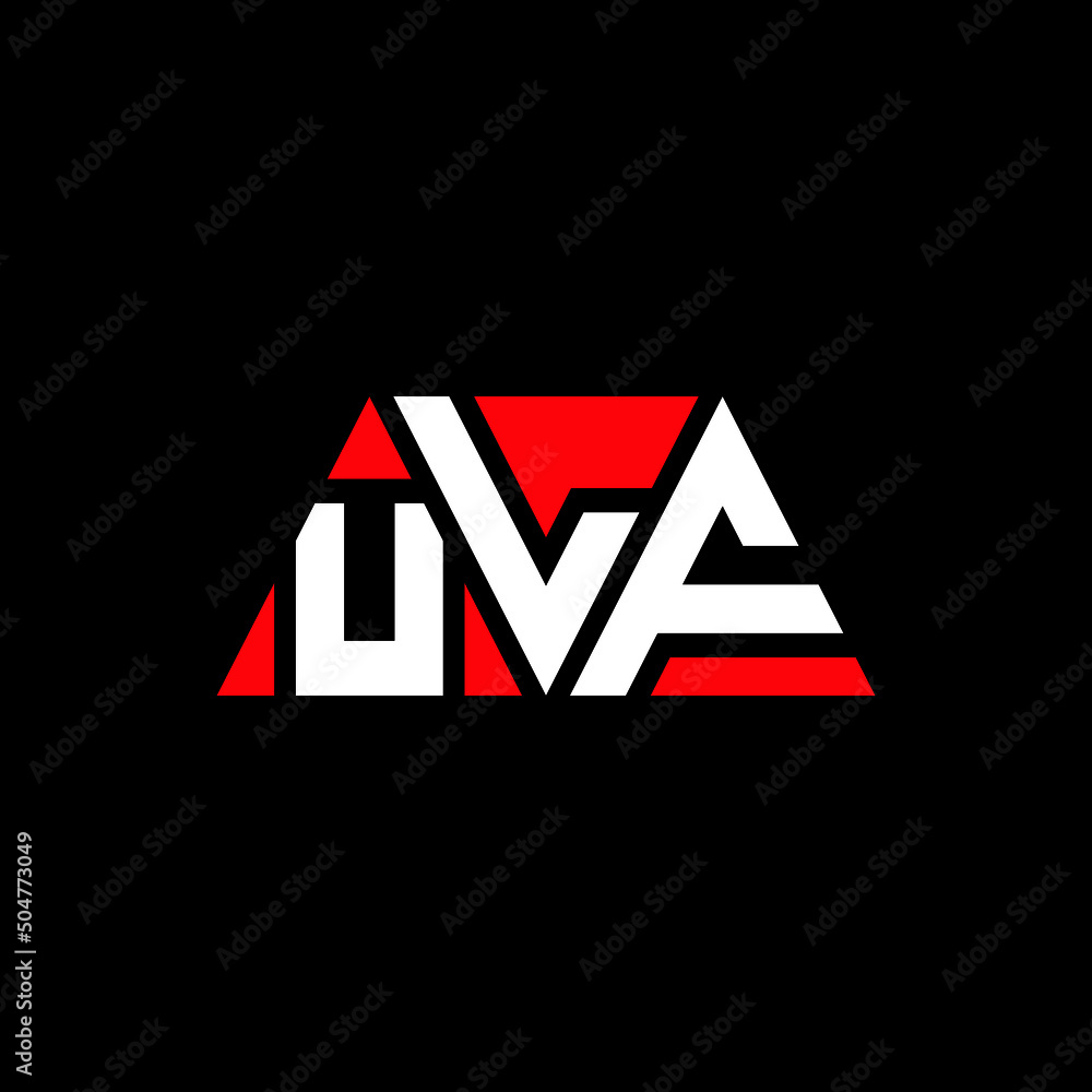 ULF triangle letter logo design with triangle shape. ULF triangle logo ...