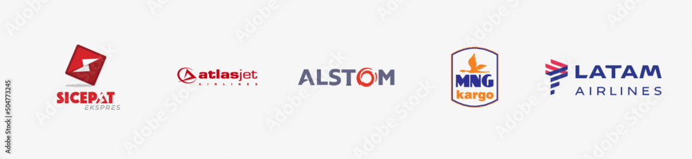 Vecteur Stock Mng Kargo Logo, LATAM Logo, SiCepat Ekspres Logo, alstom ...