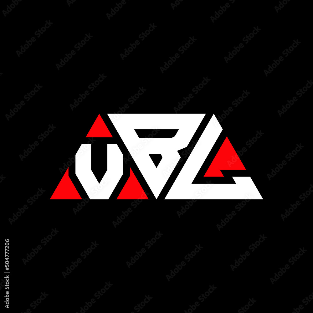 VBL triangle letter logo design with triangle shape. VBL triangle logo ...