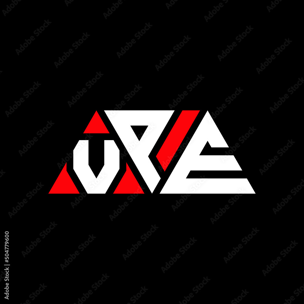 VPE triangle letter logo design with triangle shape. VPE triangle logo ...