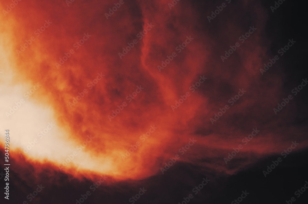 The red sky background looked like smoke and fire. bomb Violent. for ...