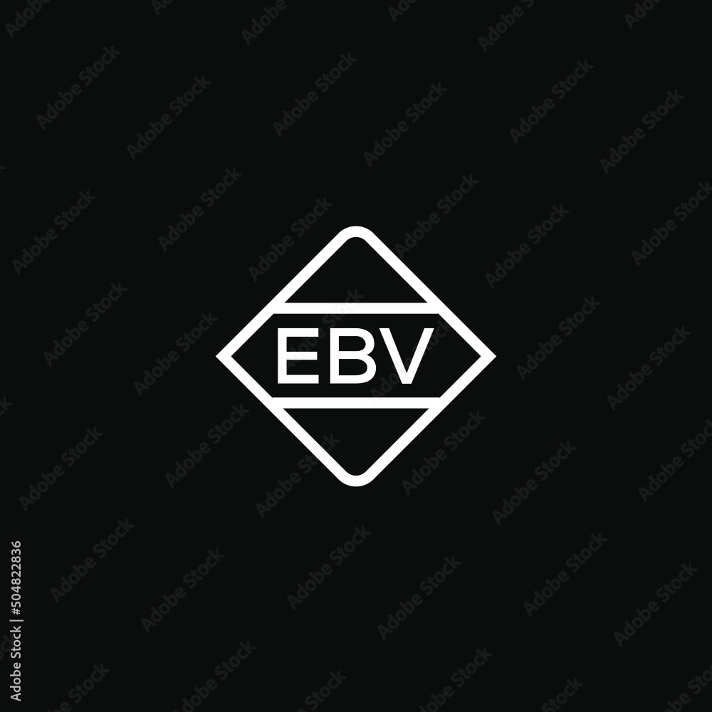 EBV letter design for logo and icon.EBV monogram logo.vector ...
