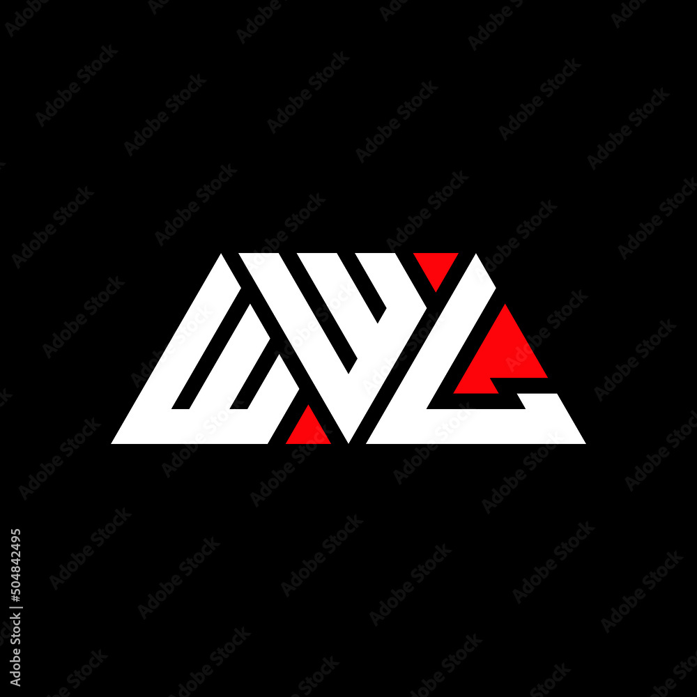 WWL triangle letter logo design with triangle shape. WWL triangle logo ...