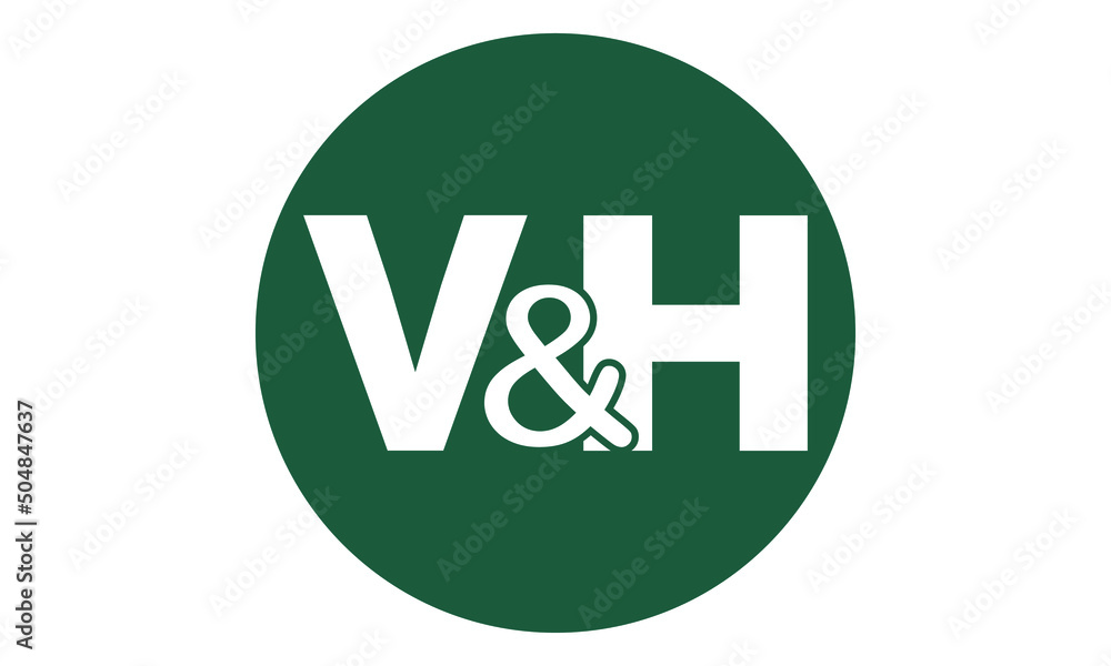VH and logo design vector template | monogram logo | abstract logo ...