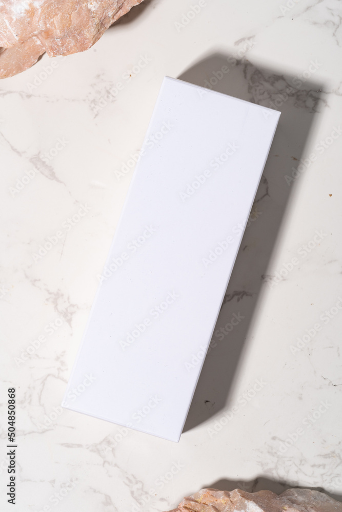 Cardboard rectangular packaging boxes mockups on space background ...