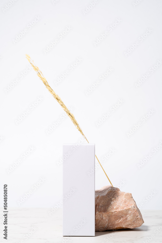 Cardboard rectangular packaging boxes mockups on space background ...