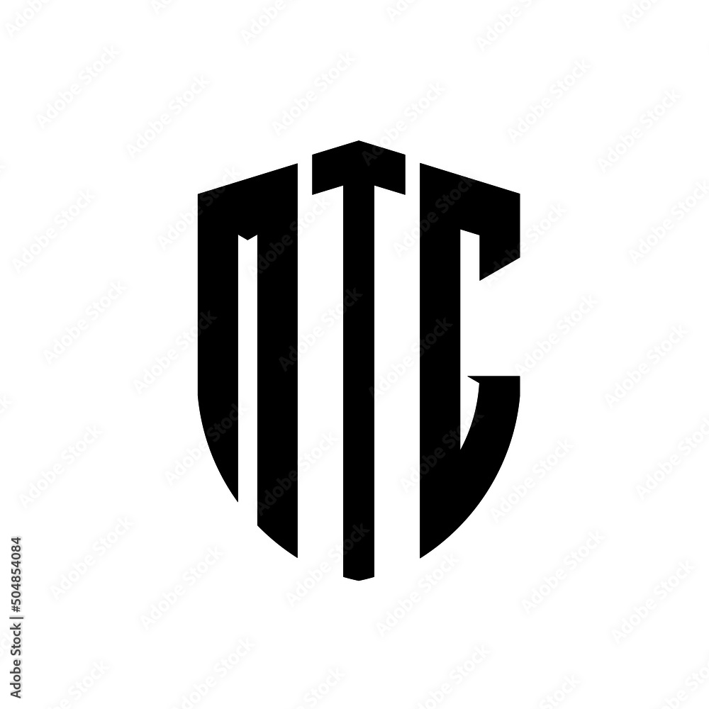 MTG letter logo design. MTG modern letter logo with black background ...