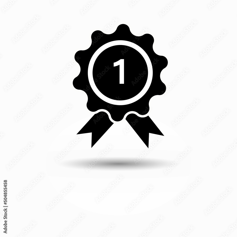 Winner Icon in trendy flat style isolated on grey background. Victory ...
