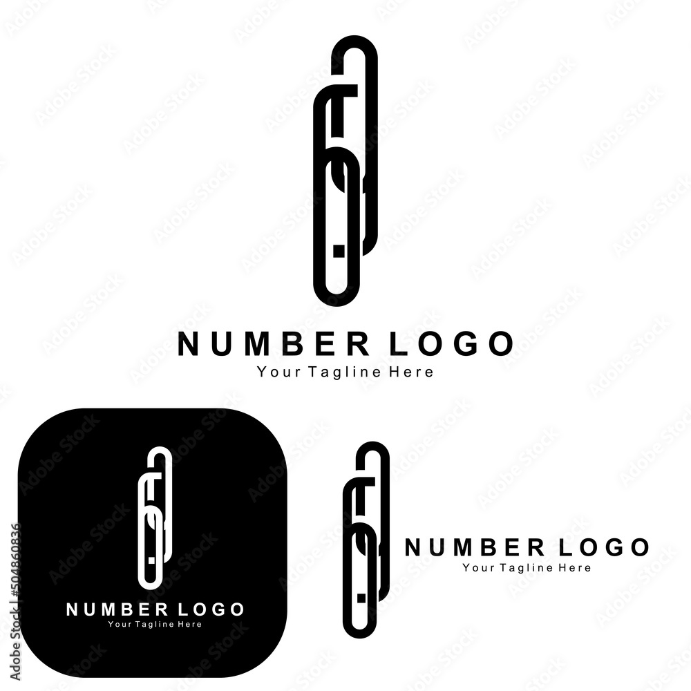 Number 6 six logo design premium icon vector illustration for company ...