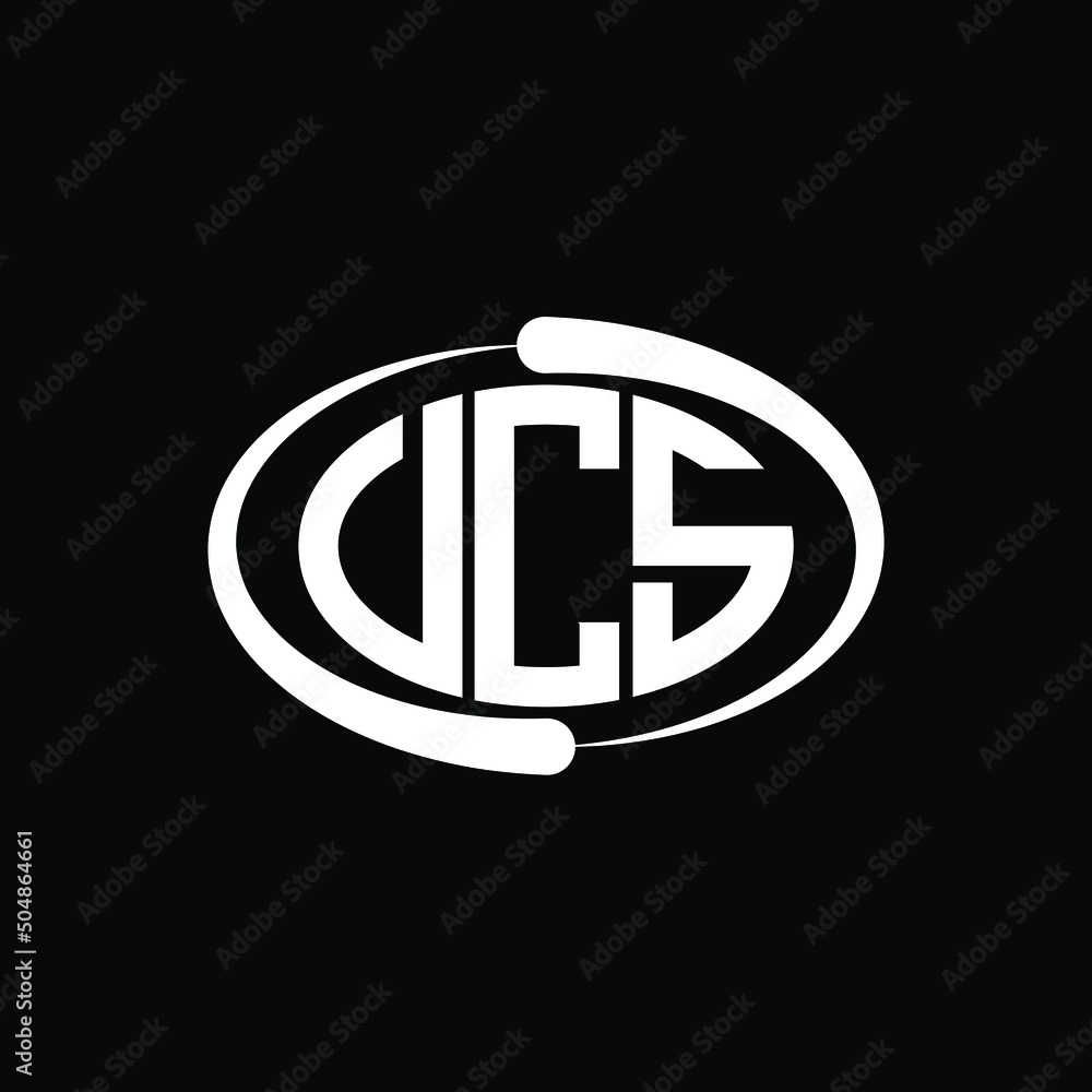 DCS letter logo design on black background. DCS creative initials ...