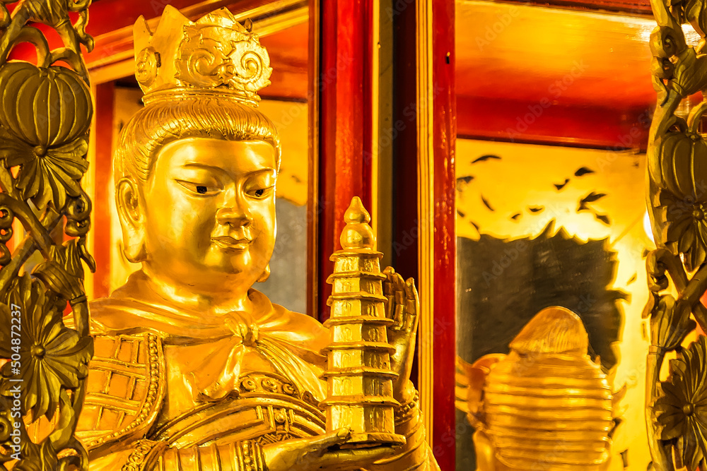 Nakhon Sawan, Thailand - March, 23, 2022 : Shrine Serpent king Chan Sen ...