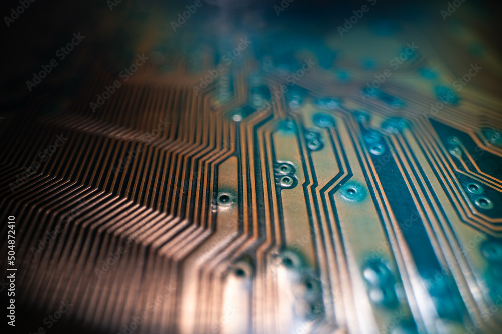 Circuit board background. Electronic circuit board texture. Computer ...