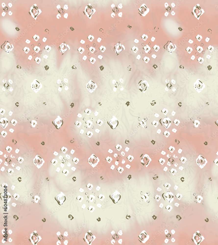 traditional Indian CHUNRI Digital borders design, Pattern art Stock ...
