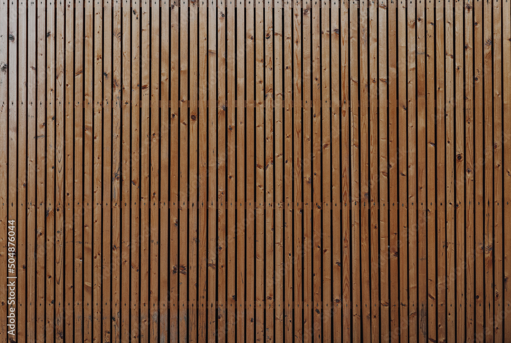 Wall Fence Paneling With Vertical Wooden Slats Plank Boards Surface ...