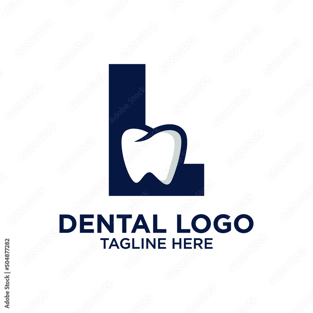 Letter L Dental Logo Design Template Inspiration, Vector Illustration ...