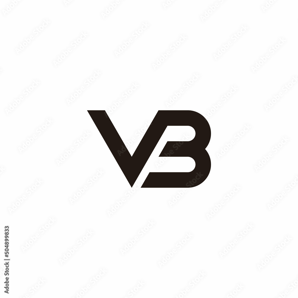 Letter VB connect geometric symbol simple logo vector Stock Vector ...