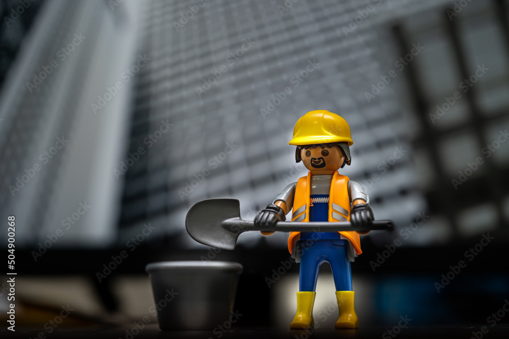 Bangkok, Thailand - May. 15, 2022: Studio shot of Lego construction ...