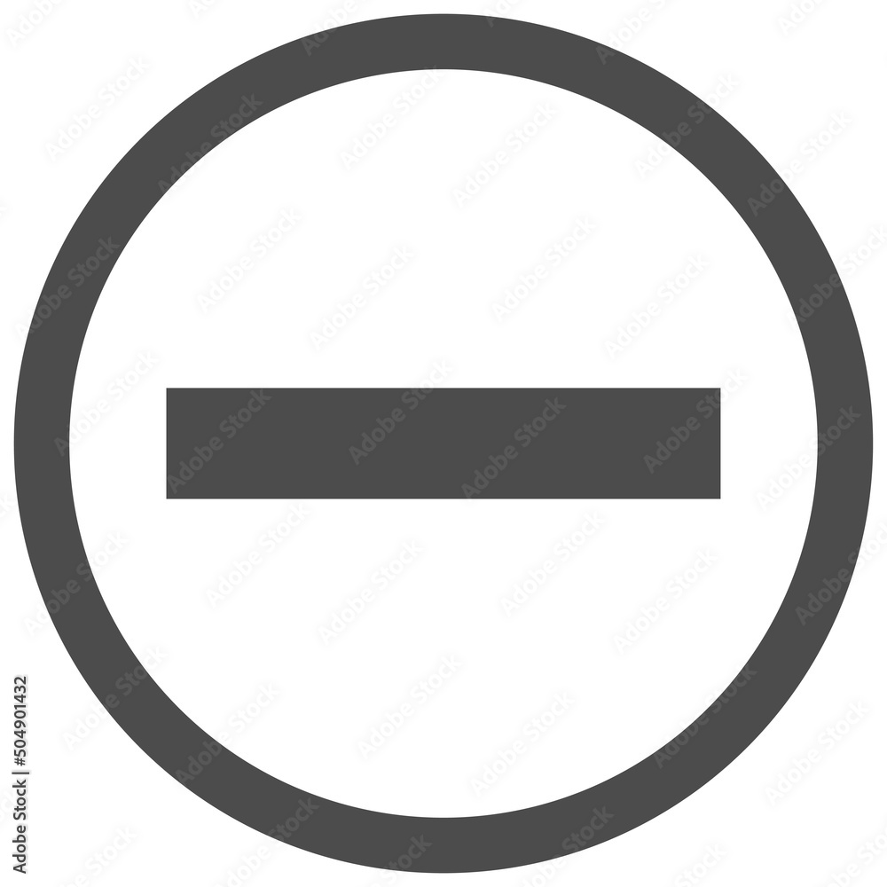 No entry icon, prohibition sign vector illustration Stock Vector ...