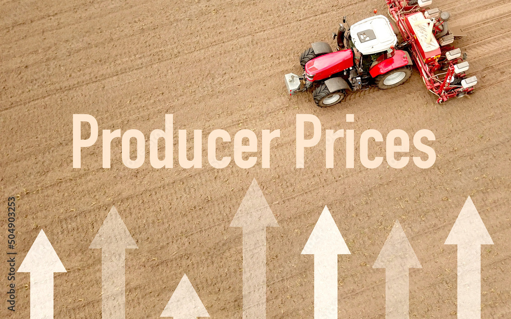 Rising producer prices, agricultural products, inflation, in the ...