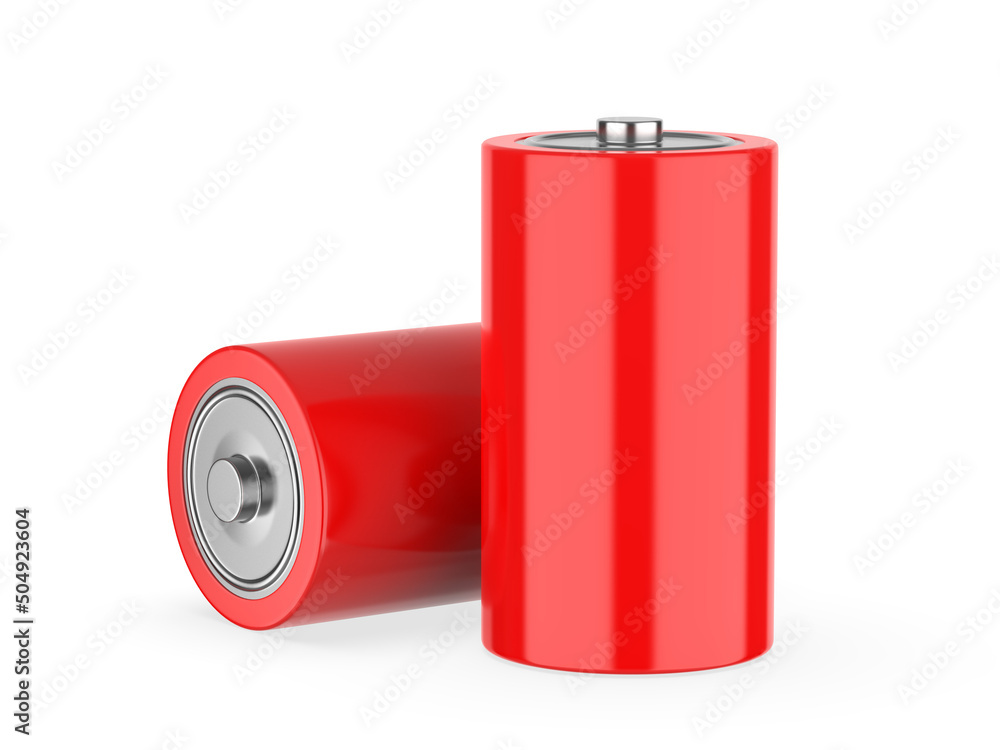 Blank 2 D battery template for mockup and branding design presentation ...