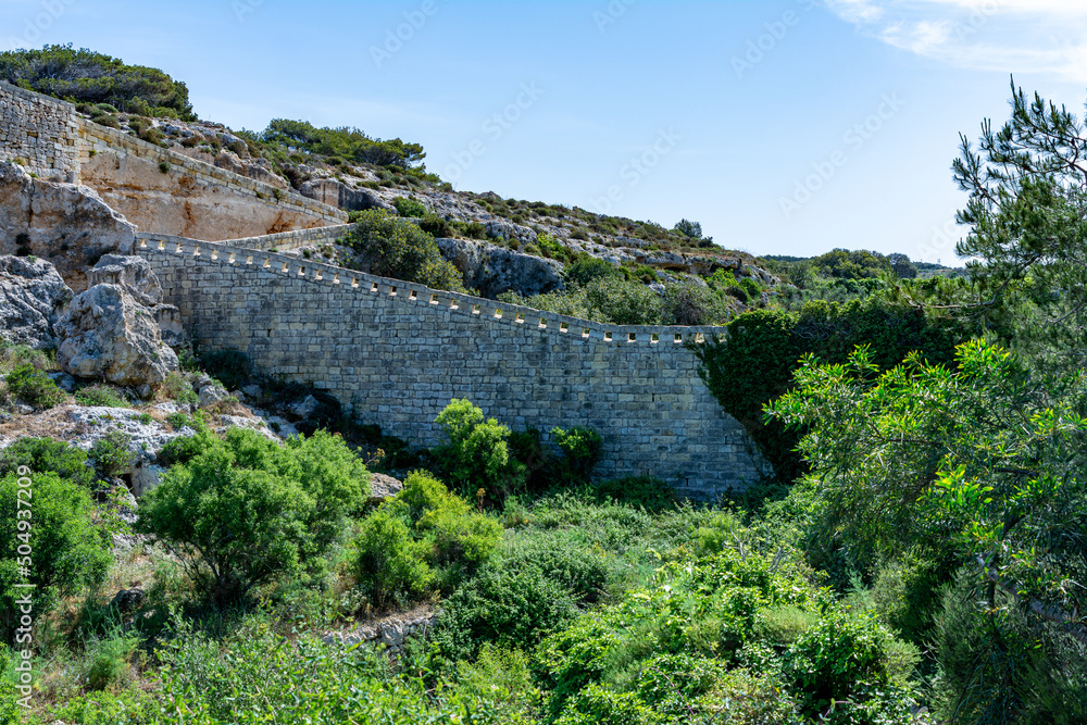 Remains of the 19th Century British Fortification "Victoria Lines" on ...