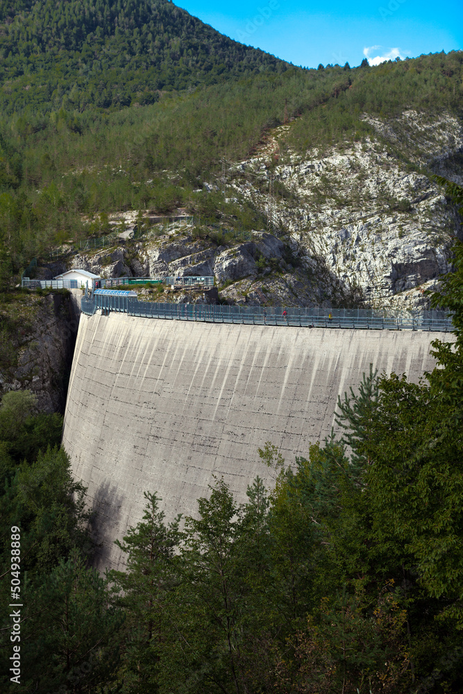 Dam of Vajont in North East Italy Famous for the disaster occur here on ...