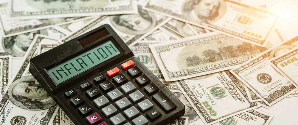 Inflation, hyperinflation in the dollar one dollar bill The concept of ...