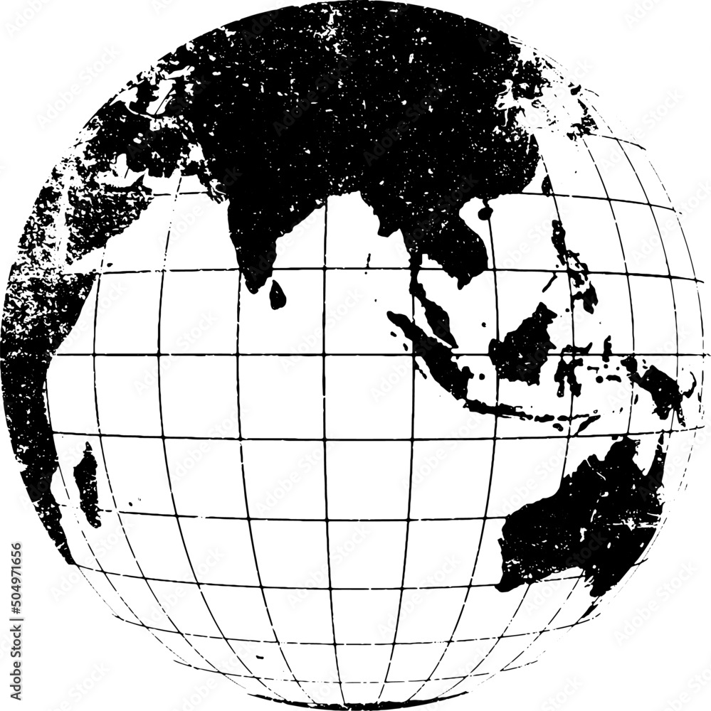 vintage world map element with a transparent background Stock ...