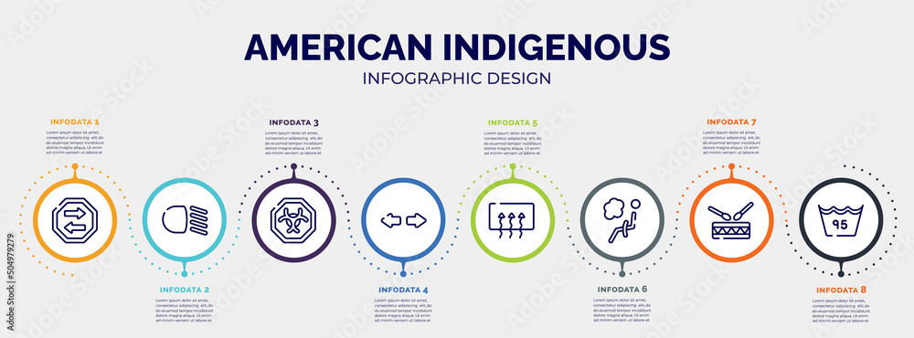 infographic for american indigenous concept. vector infographic ...