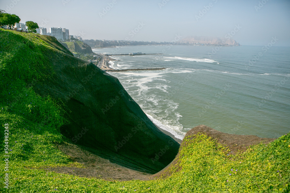 The Pacific Ocean warms the shores of Lima, the capital of Peru ...