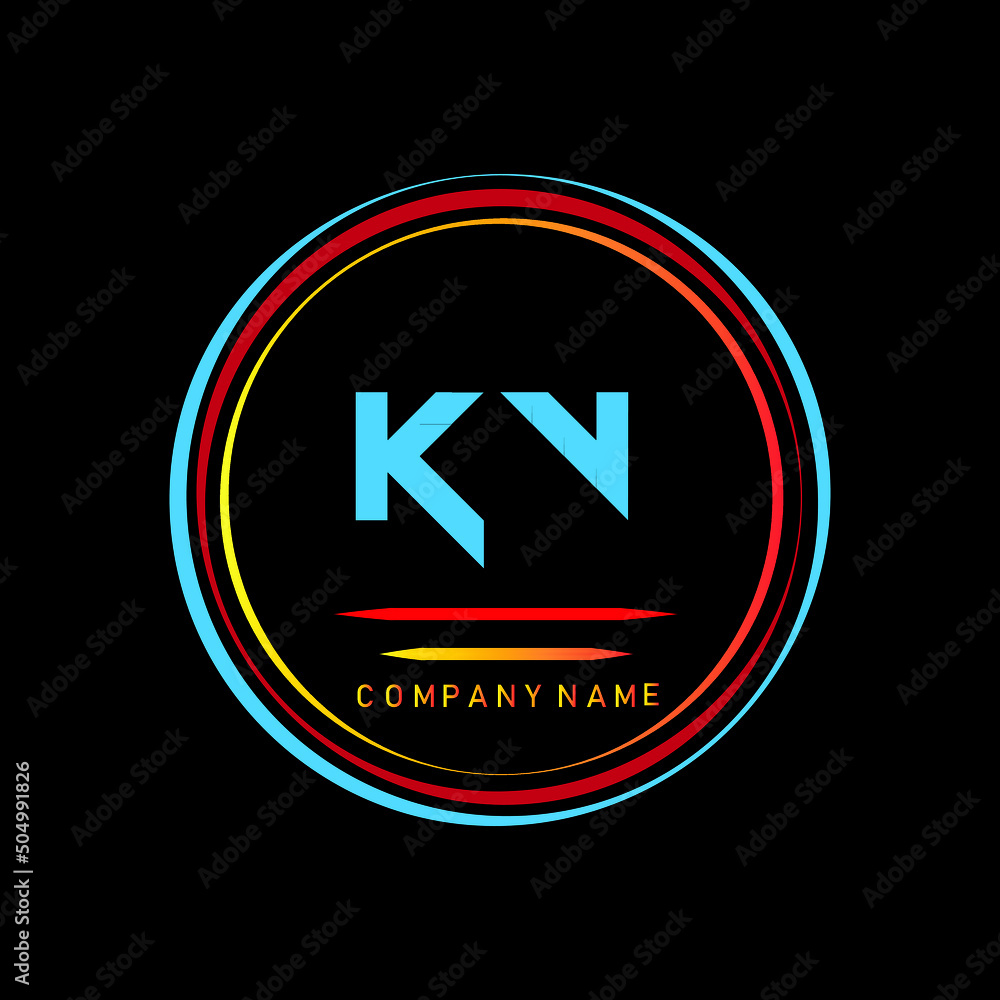 KV triangle letter logo design with triangle shape. KV logo design ...