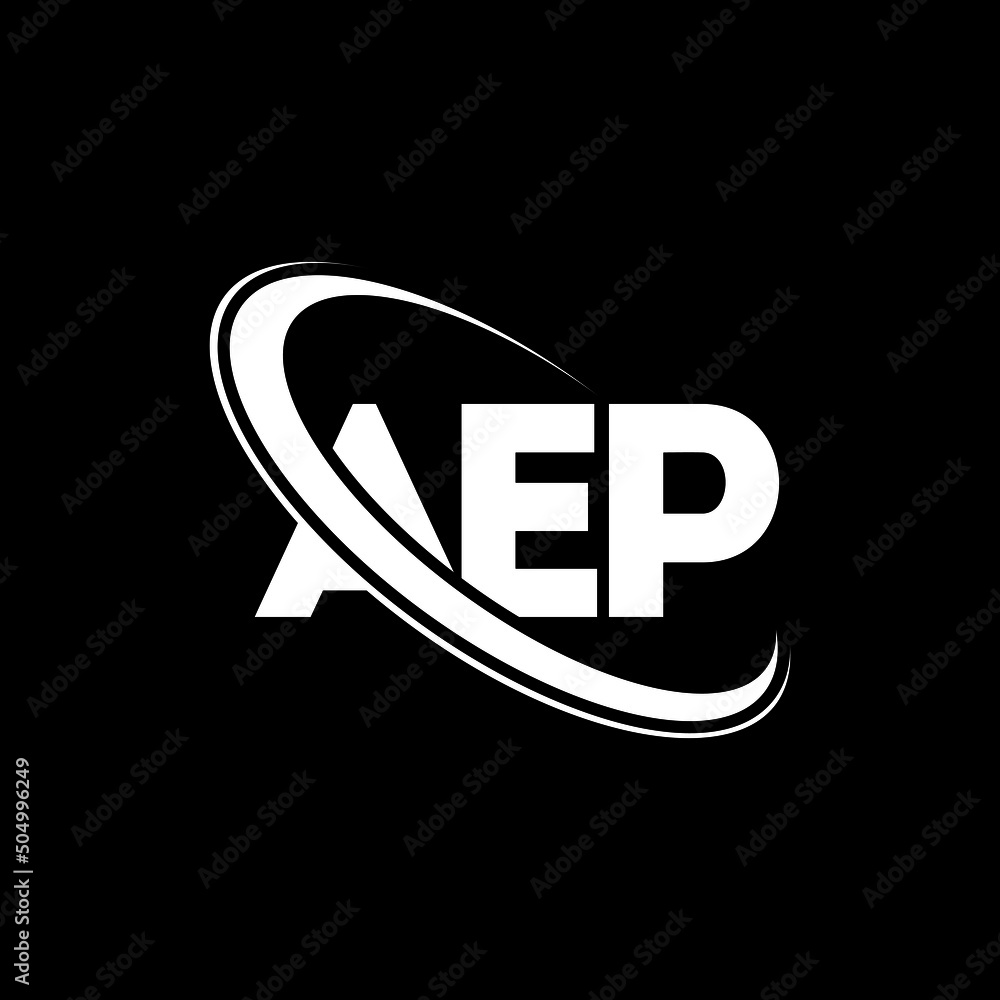 AEP logo. AEP letter. AEP letter logo design. Initials AEP logo linked ...