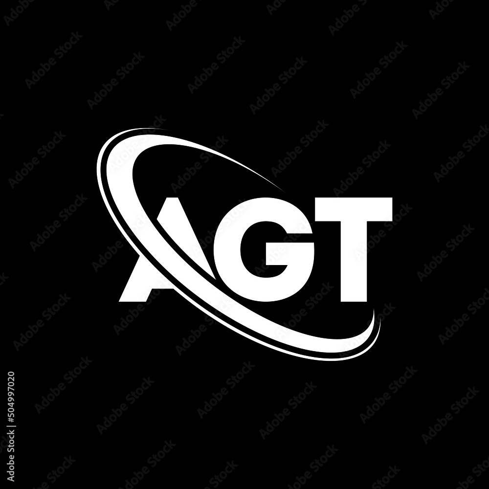 AGT logo. AGT letter. AGT letter logo design. Initials AGT logo linked ...