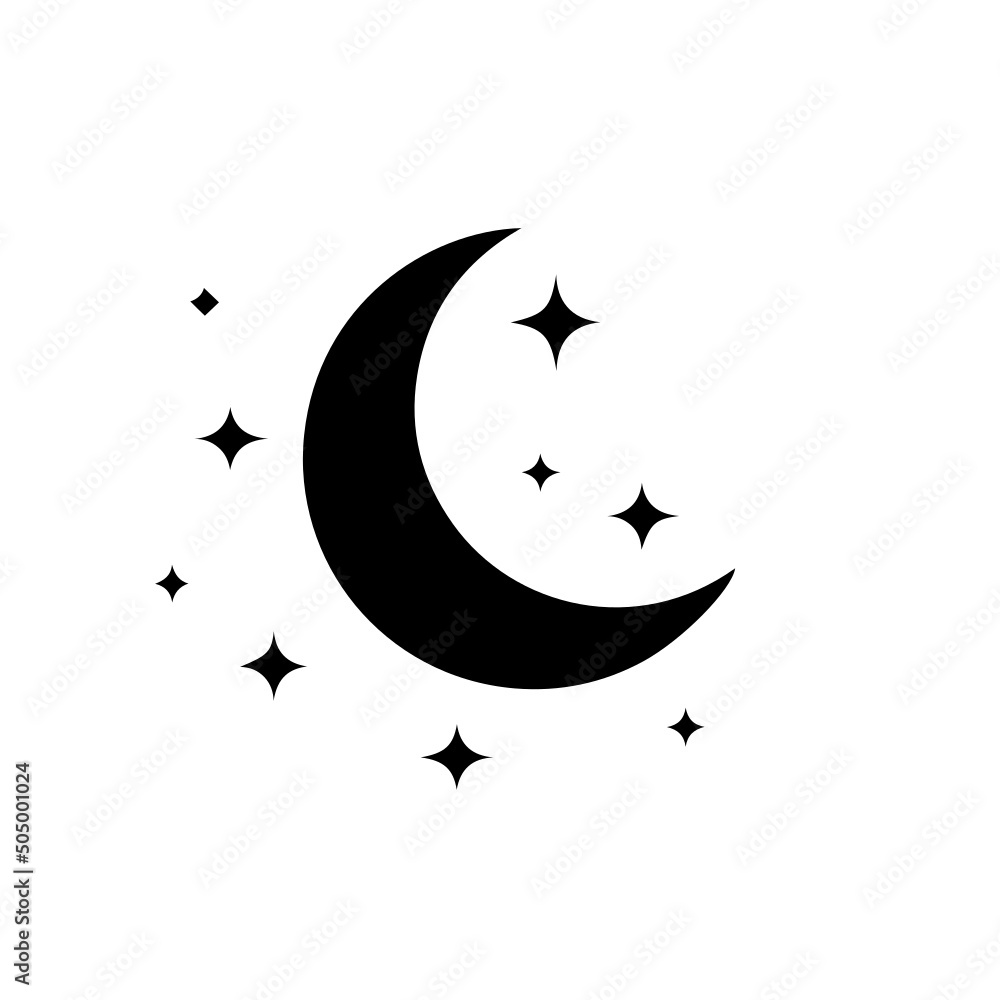 moon Svg Silhouette moon Clipart moon Monogram Cute moon Svg Moon Svg ...