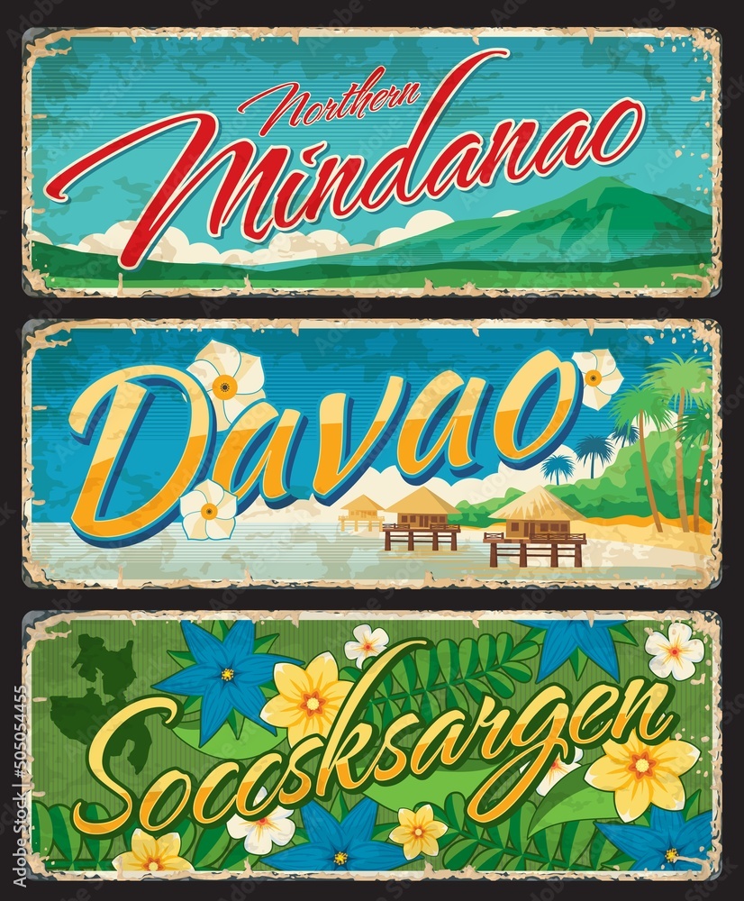 Northern Mindanao, Davao and Soccsksargen provinces of Philippines ...
