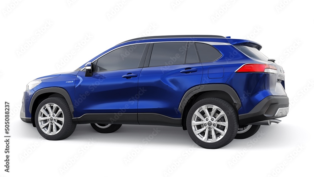 Illustrazione Stock Tokyo, Japan. April 19, 2022: Toyota Corolla Cross ...