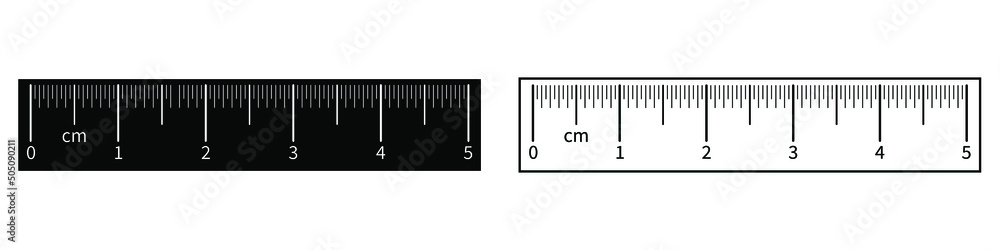 Centimeter ruler icon vector set. chancellery illustration sign ...