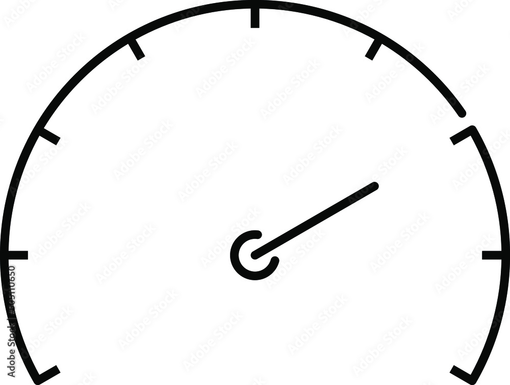 Speed test internet measure speedometer icon fast vector image ...